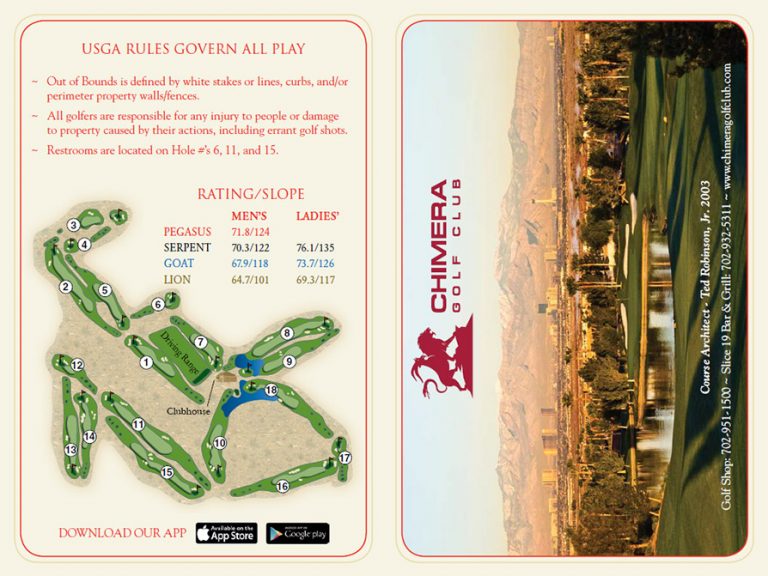 Scorecard – Chimera Golf Club